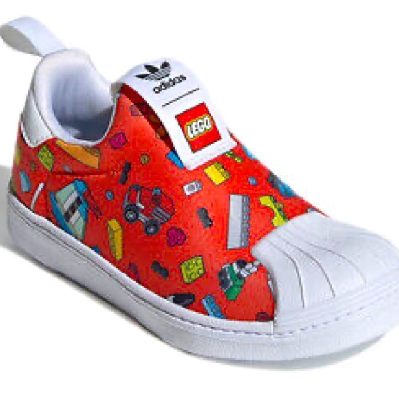 adidas | Shoes | Adidas Lego Superstar All Over Low Legos Print Kids ...